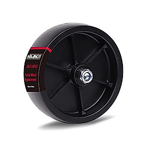 Swivel Boat Trailer Jack 1500Lbs with 6-Inch Double Wheels 10" Vertical Travel with Bolt-on mounting Hardware (6“1200lbs)