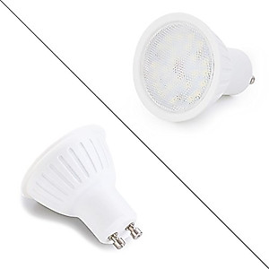 GU10 Led Dimmable Light Bulbs, 5W=50W, 4000K Natural White GU10 Base 120° Beam Angle Spotlight for Accent Recessed Track Lighting, Pack of 6