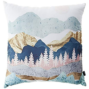 Society6 Space Frog Designs Summer Vista Indoor Throw Pillow, 16"x16", Multi