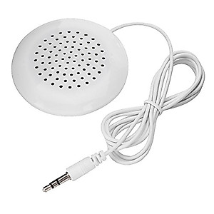Mini Stereo Speaker,New DIY Pillow Speaker 3.5mm Mini Stereo Speaker,True HD and Unique Soft Sound Portable Speaker,Portable Plug in Speaker with 3.5mm Aux Audio Input,for MP3 Phone Portable CD