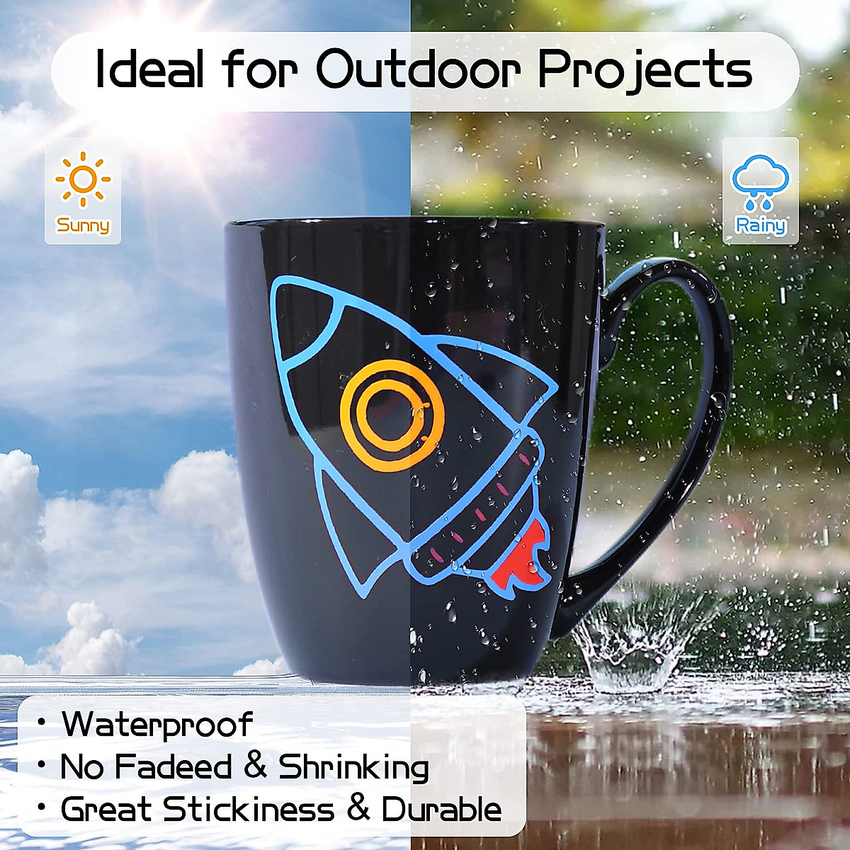 Lya Vinyl 80 Self Adhesive Vinyl, 40 Matte & 40 Glossy Color Permanent Vinyl Sheets for Cricut and Silhouette, Party Decoration, Sticker, Craft Cutter, Car Decal