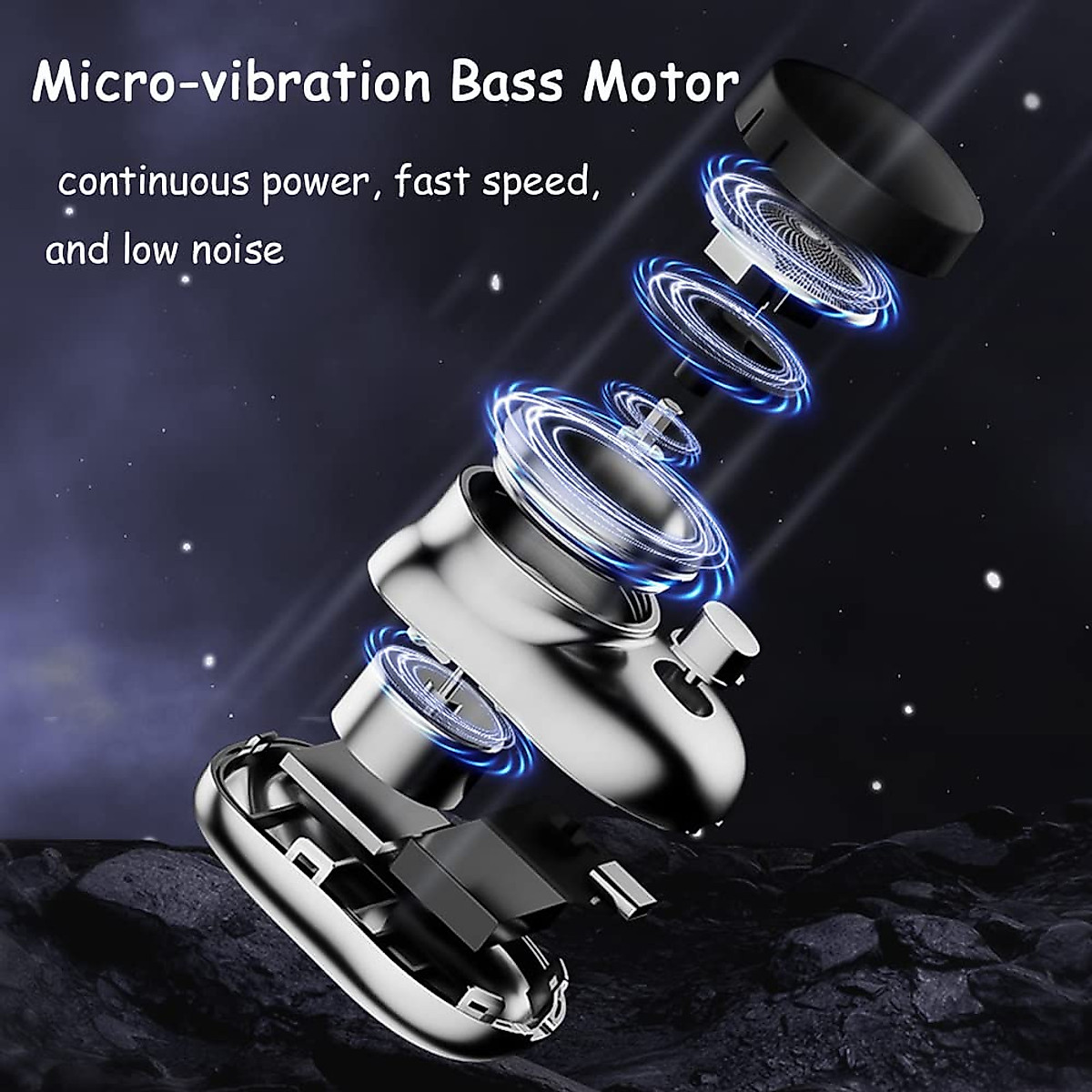 Mini Shaver Portable Electric Shaver, Mini-Shave Portable Electric Shaver for Men (Black)