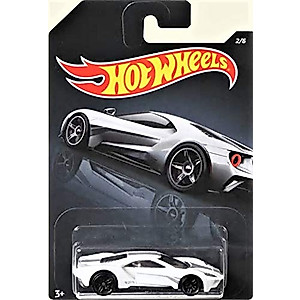 2020 HW Wal-Mart Exclusive White '17 Ford GT Exotics Mix Series 2/6 Die Cast Car