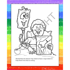 ZOCO - A Trip to The Hospital - Coloring Books (25 Bulk Pack, Without Crayons) - Hospital Supplies for Kids - Educational Games, Puzzles, Fun Activities for Kids