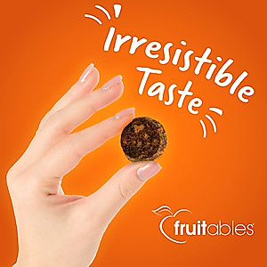 Fruitables Healthy Dog Treats – Whole Jerky Bites for Dogs – Alaskan Salmon & Pear Flavored – 5 Ounces