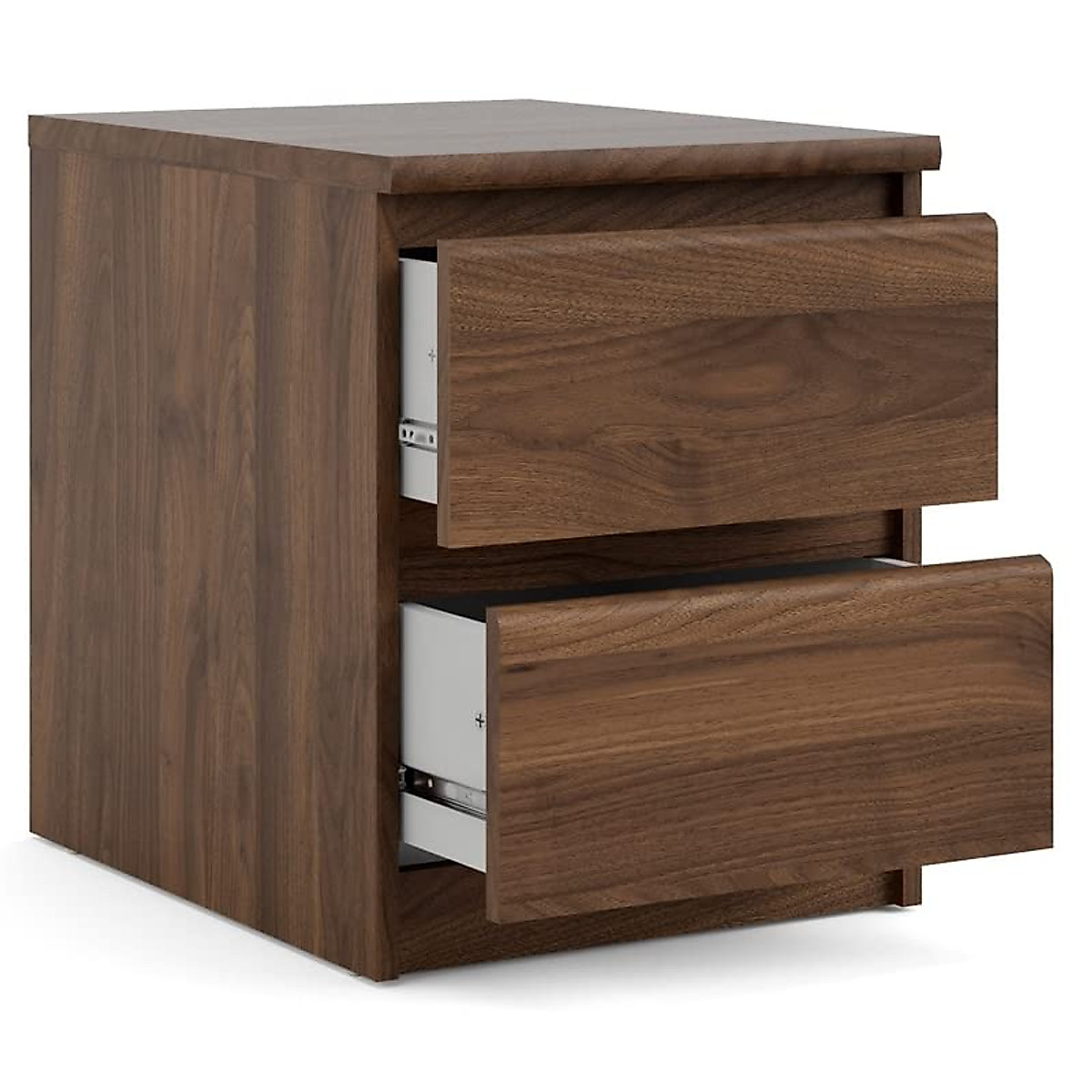 Tvilum 2 Drawer Bedroom Nightstand Nighstand, Brown