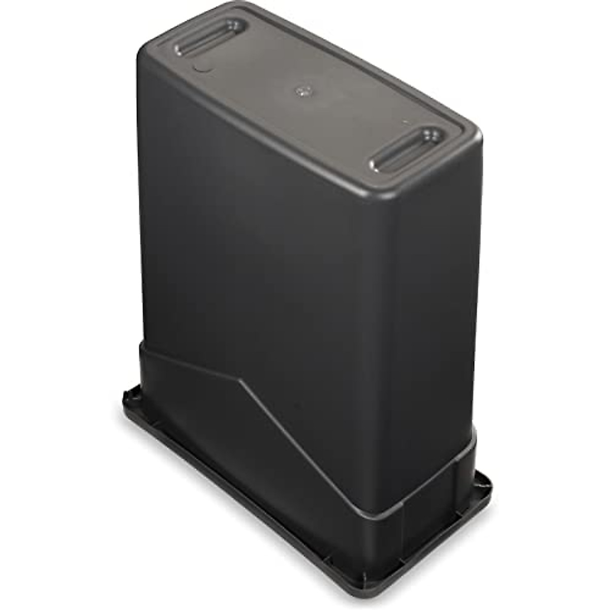 Carlisle FoodService Products TrimLine Plastic Rectangle Waste Container, 15 Gallons, Grey