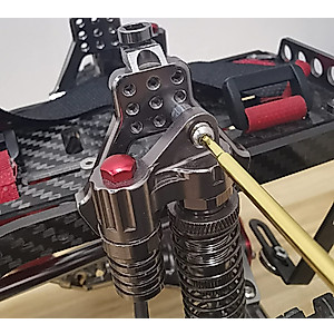 HOPLEX RC Hex Bit Set 1.5 2.0 2.5 3.0mm Hex Head Allen Wrench S2 Steel Titanium Hexagon Screwdriver Tool Kit 1/4" Hex Shank 3.9" Long for Bit Electric Screwgun/Power Drill RC Repair Working