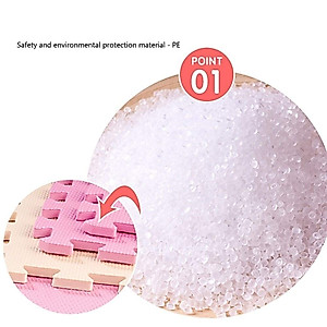 ALGFree Infant Crawling Mat, Interlocking Foam Floor Mat Safe Soft Durable Kindergarten Bedside Stitching Mat, 30x30x1cm/1.2cm/2.5cm (Color : Red, Size : 30x30x2.5cm 20pcs)