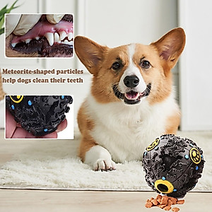 Pawcia Giggle Ball, Pawcia Giggle Sound Dog Ball, Giggle Ball Dog Toy, Interactive Dog Fetch Ball with Fun Squeaky Wobble Giggle Sound for Aggressive Chewers, Teeth Cleaning, Food Dispenser (Red, L)