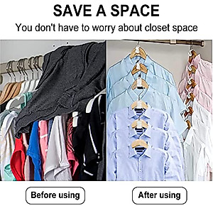 Ameolela 50PCS Clothes Hanger Connector Hooks, Cascading Clothes Hangers for Heavy Duty Space Saving Cascading Connection Hooks for Clothes Closet, White