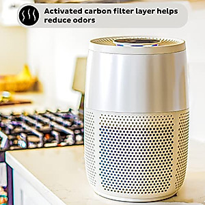 Instant HEPA Quiet Air Purifier, From the Makers of Instant Pot with Plasma Ion Technology for Rooms up to 630ft2; removes 99% of Dust, Smoke, Odors, Pollen & Pet Hair, for Bedrooms & Offices, Pearl