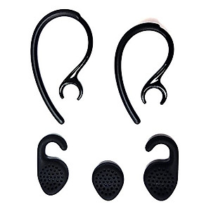 Replacement Set Ear Gels Ear Hooks Compatible with Jabra Extreme & Jabra Extreme2 Headset Ear Hooks Ear Loops Earhooks Earloops Earclips Stabilizers Eargels Earbuds Eartips Earstabilizers