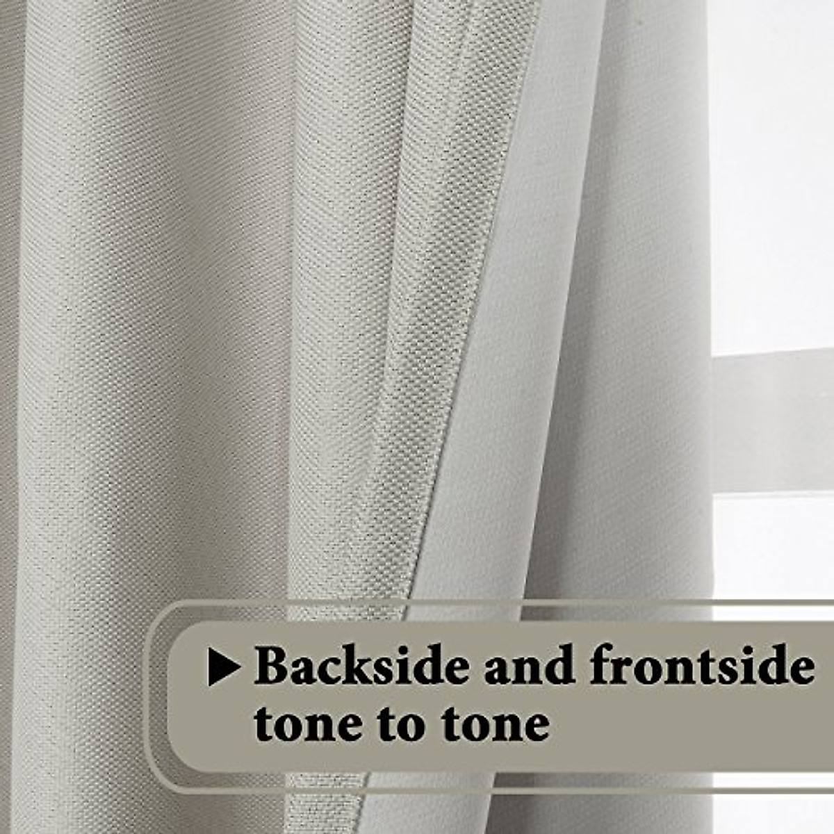 H.VERSAILTEX Wide Blackout Room Darkening Rich Quality of Textured Linen Patio Door Curtains Home Fashion Window Panel Drapes with 16 Grommets - Ivory - 100 inch Wide by 96 inch Long