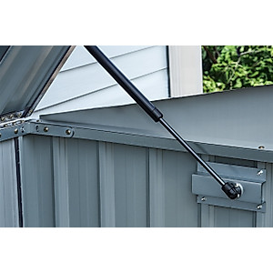 Arrow Sheds 6' x 3' Outdoor Steel Storage Shed, Grey