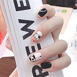 Vezocim Nail Art Stickers Decals, Holographic Cow Print Nail Water Transfer Decal Designs, Animals Cow Print Nail Sticker Acrylic Supplies for Women Girls Manicure Charm Decorations (BN2305-2316)