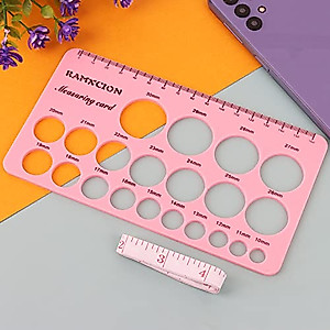 Nipple Ruler, Nipple Rulers for Flange Sizing Measurement Tool, Silicone & Soft Flange Size Measure for Nipples, Breast Flange Measuring Tool Breast Pump Sizing Tool - New Mothers Musthaves (Pink)