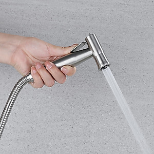 Handheld Sprayer Kit with Adjustable Jet Spray for Toilet Handheld Bidet Cloth Diaper Sprayer Set Muslim Shower Toilet Sprayer - Easy to Install…