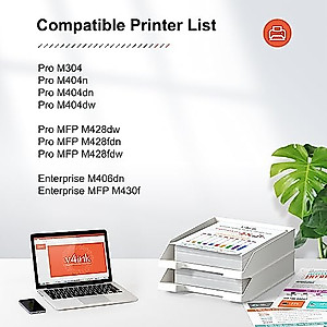 v4ink New Remanufactured CF258X Toner Cartridge Replacement for HP 58X 58A CF258A Black Toner for HP Pro M404dn M404dw M404n MFP M428fdw M428fdn M428dw M430f M406dn M428 M404 Printers 1 Pack