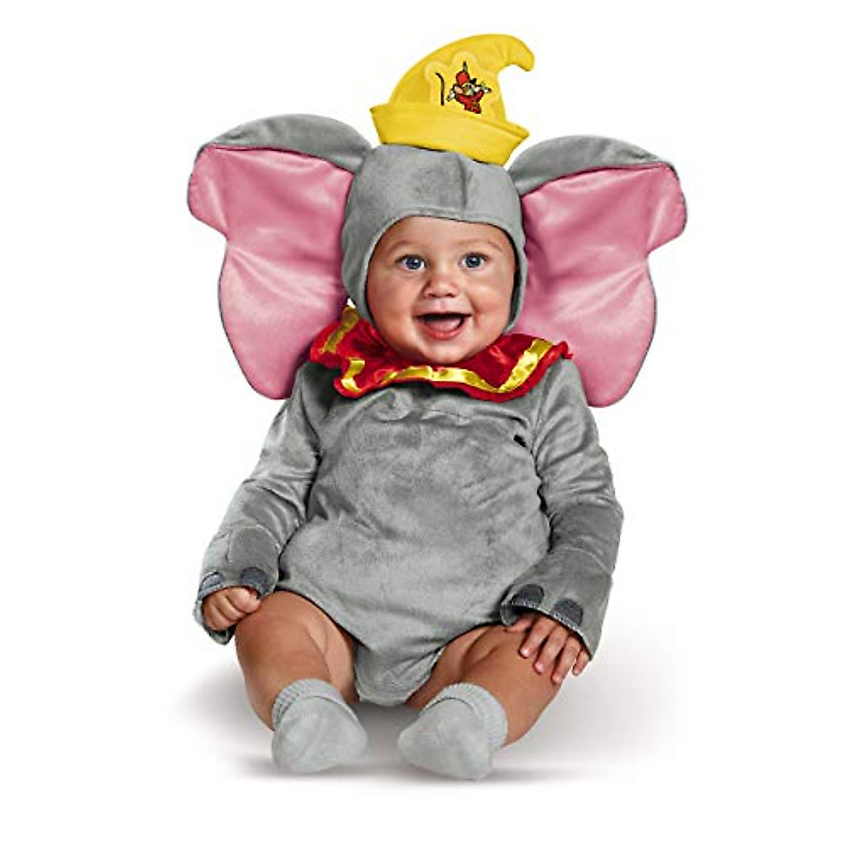 Disguise unisex baby Dumbo Infant Costume, Gray, 12-18 Months US