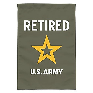 U.S. Army Retired Logo Garden Yard Flag