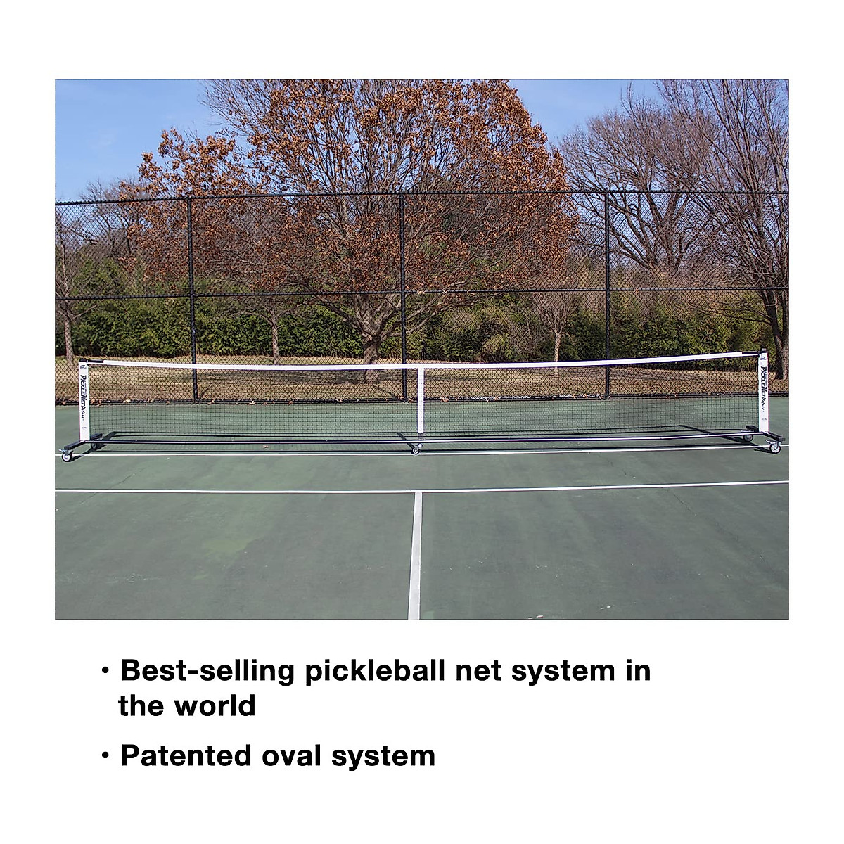 ONCOURT OFFCOURT PickleNet Deluxe TAPND 22'x 34" Oval Tubing Locking Wheels Pickleball Net System