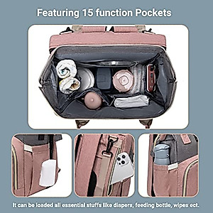 Shiaodsspcv Baby Diaper Bag Backpack-Baby Bag for Boys & Girls, Baby Diaper Backpack, Foldable Baby Diaper Bags (Green)