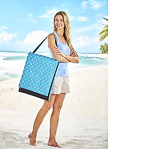 The Lakeside Collection Folding Sun Lounger - Portable Fishing Chair for Beach or Lawn