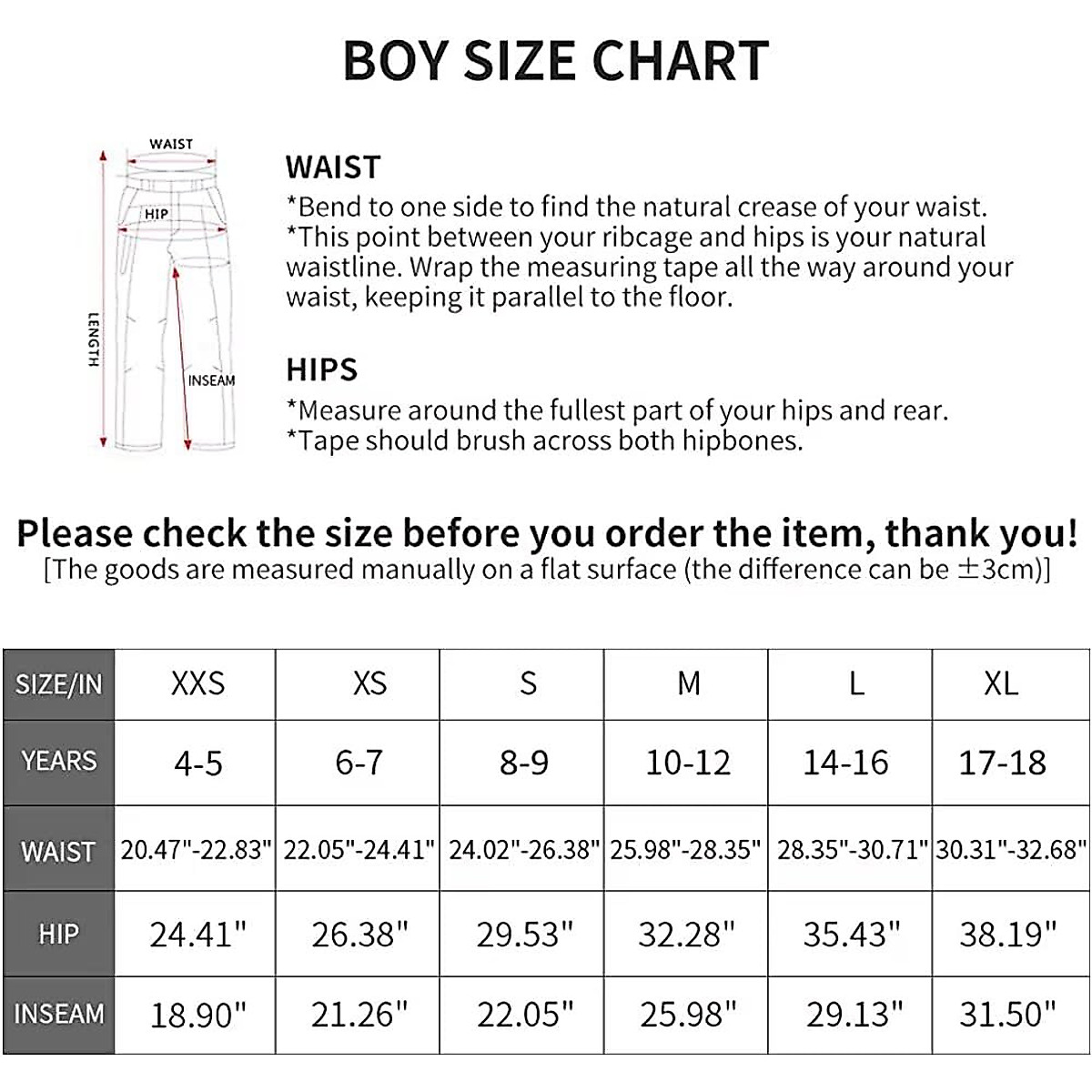 Anyanmoutn Kids Boys Fleece Lined Hiking Pants, Hiking Snow Ski Pants Boys Waterproof Winter Warm Outdoor Insulated Softshell Pants
