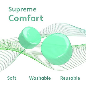 Aurora Silicone Ear Plugs Soundbloc™- 6 Pairs Quiet Ear Plugs for Sleep Moldable Ear Plugs Custom Ear Plug Ear Plugs for Noise Reduction Reusable Soft Silicone Earplugs The Earplug for Sleep Size S/M