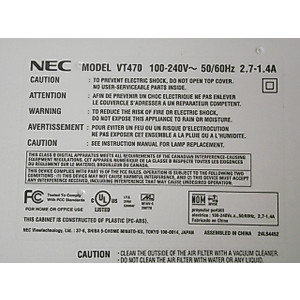 NEC VT470 Digital Video Projector 2000 ANSI Lumens