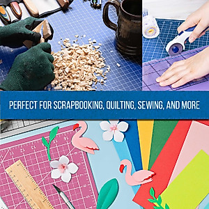 U.S. Art Supply 36" x 48" Pink/Blue Professional Self Healing 5-Ply Double Sided Durable Non-Slip Cutting Mat Great for Scrapbooking, Quilting, Sewing and all Arts & Crafts Projects