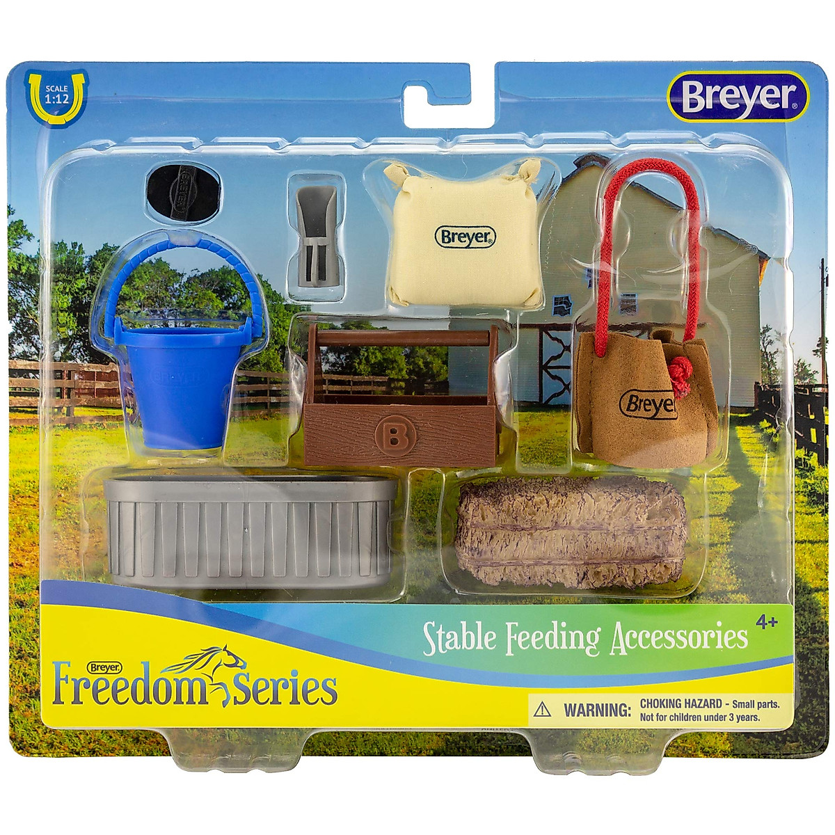 Breyer Classics Stable Feeding Horse Accessories Set Multicolor, 10.5" x 8.5"