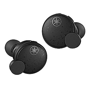 YAMAHA TW-E7B True Wireless Earbuds with Bluetooth 5.2, Active Noise Cancelling, True Sound, Qualcomm CVC Clear Voice Capture, Advanced Listening Care and IPX5 Water Resistant for Sport (Black)