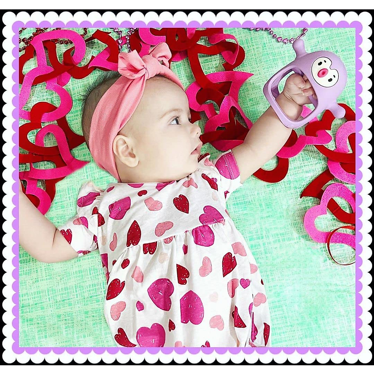 Smily Mia Smily Mia Penguin Teethers, Silicone TeethingToys for Babies 0-6Months, Baby Teethers for 3-6Months, Hand Teether for Infants, Pacifiers for New Born,Light Purple