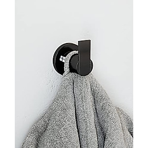 Design House 582676 Eastport Contemporary Robe Hook for Bathroom Bedroom Closet or Kitchen Matte Black
