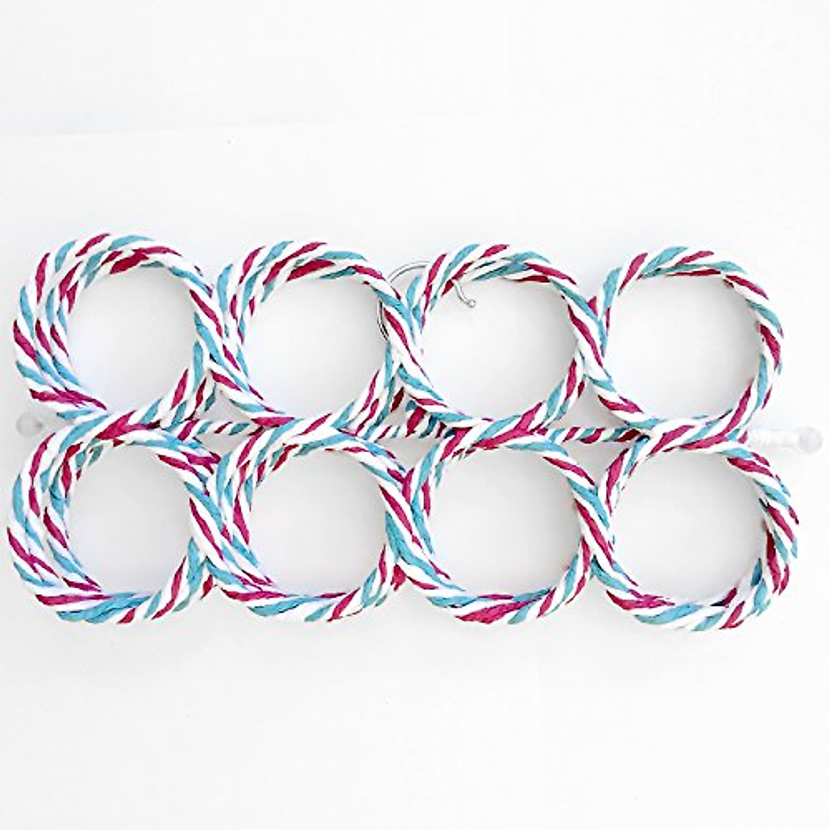 28 Ring Scarf Holder Tie Hanger Belt Closet Clothes Organizer Hook Scarf Hangers