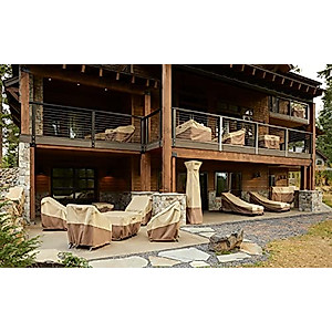 Classic Accessories Veranda's Best Waterproof Offset Umbrella & Frame Cover, 13 Foot, Patio Furniture Covers