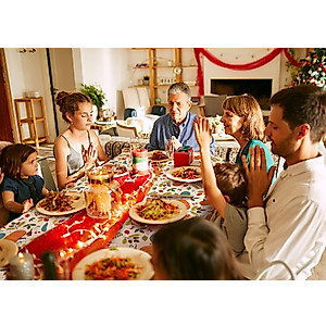 CAKKA Thanksgiving Tablecloth Plastic 54x108 Inch, 3 Pack Disposable Fall Pumpkin Table Cover, Orange Marple Leaf Rectangle Autumn Table Cloth for Fall Thanksgiving Day Table Decor Decoration