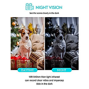 gamvozova Hidden Camera, 1080P Mini Spy Camera HD WiFi Security Cameras Covert Small Nanny Cam with Night Vision and Motion Detection Live Feed Cell Phone APP