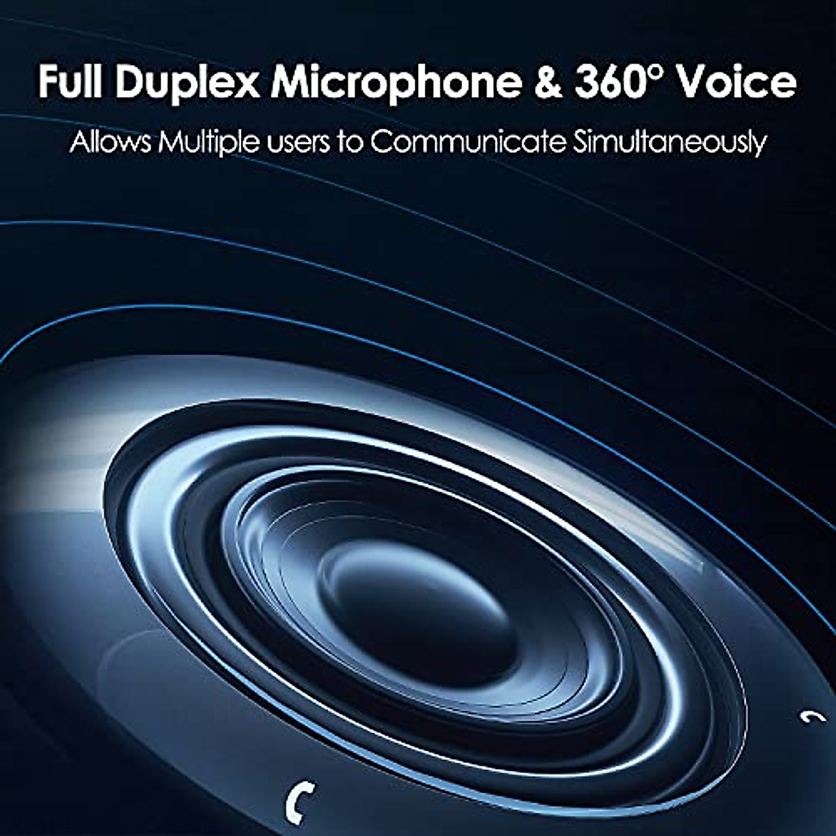 Yealink Bluetooth Speakerphone USB Speakers with Microphone Teams Certified CP900 Wireless Enhanced Noise Reduction Algorithm Home Office 360° Voice Pickup (Teams Optimized, CP900) (CP900-MT)