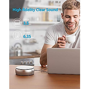 KINGTOP 1/4 to 1/8 Audio Cable, Stereo TRS 3.5mm to 1/4 Cable, Male to Male 1/4 to 3.5mm Cable Cord for Home Theater Devices, Speaker, Guitar, Amplifiers, Laptop, Headphone, PC, Mixer (4.3ft / 1.3m)