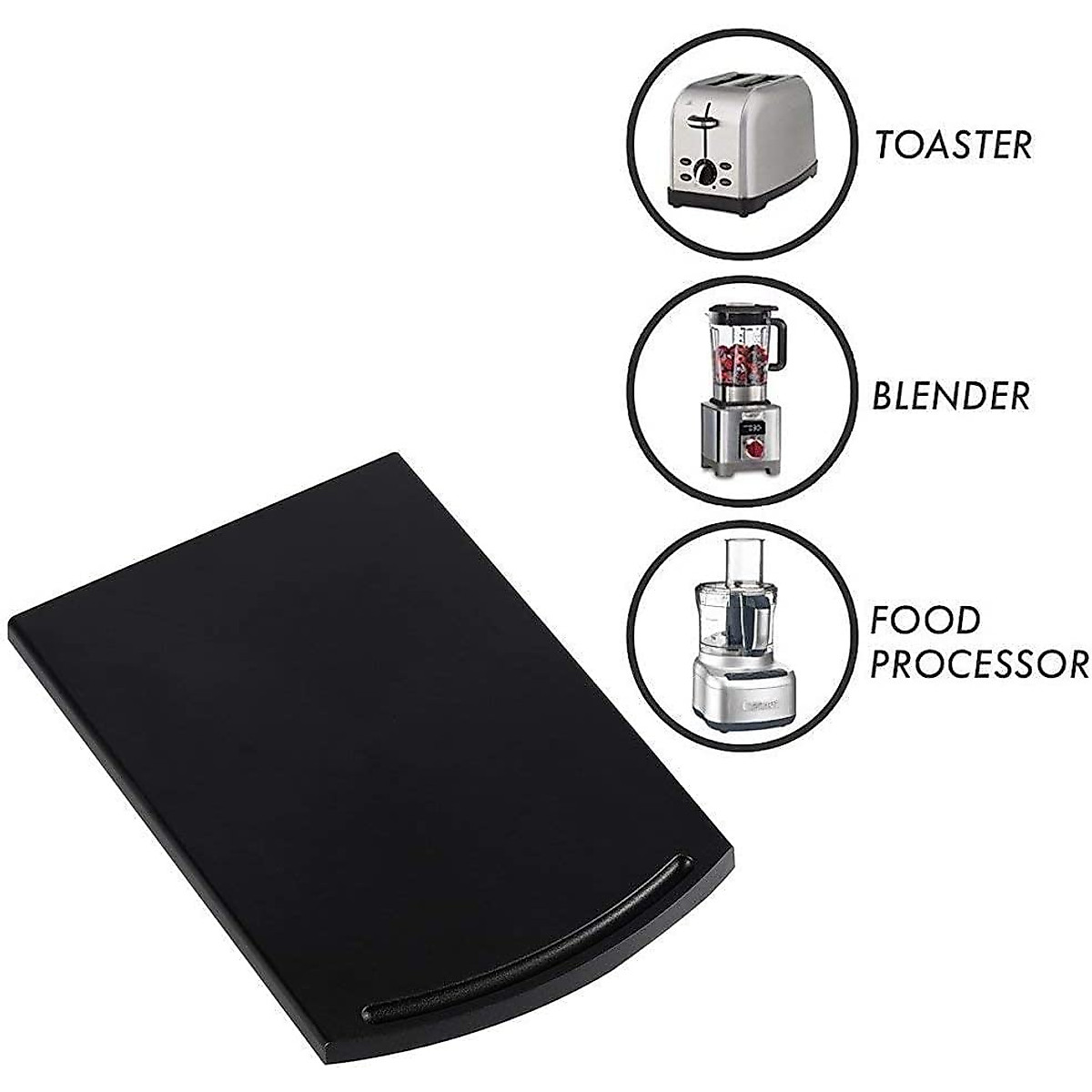 1PCS Coffee Maker Trays, Kitchen Caddy Sliding Coffee Tray Mat, 12'' Under Cabinet Appliance Coffee Maker Toaster Countertop Storage Moving Slider with Smooth Rolling Wheels