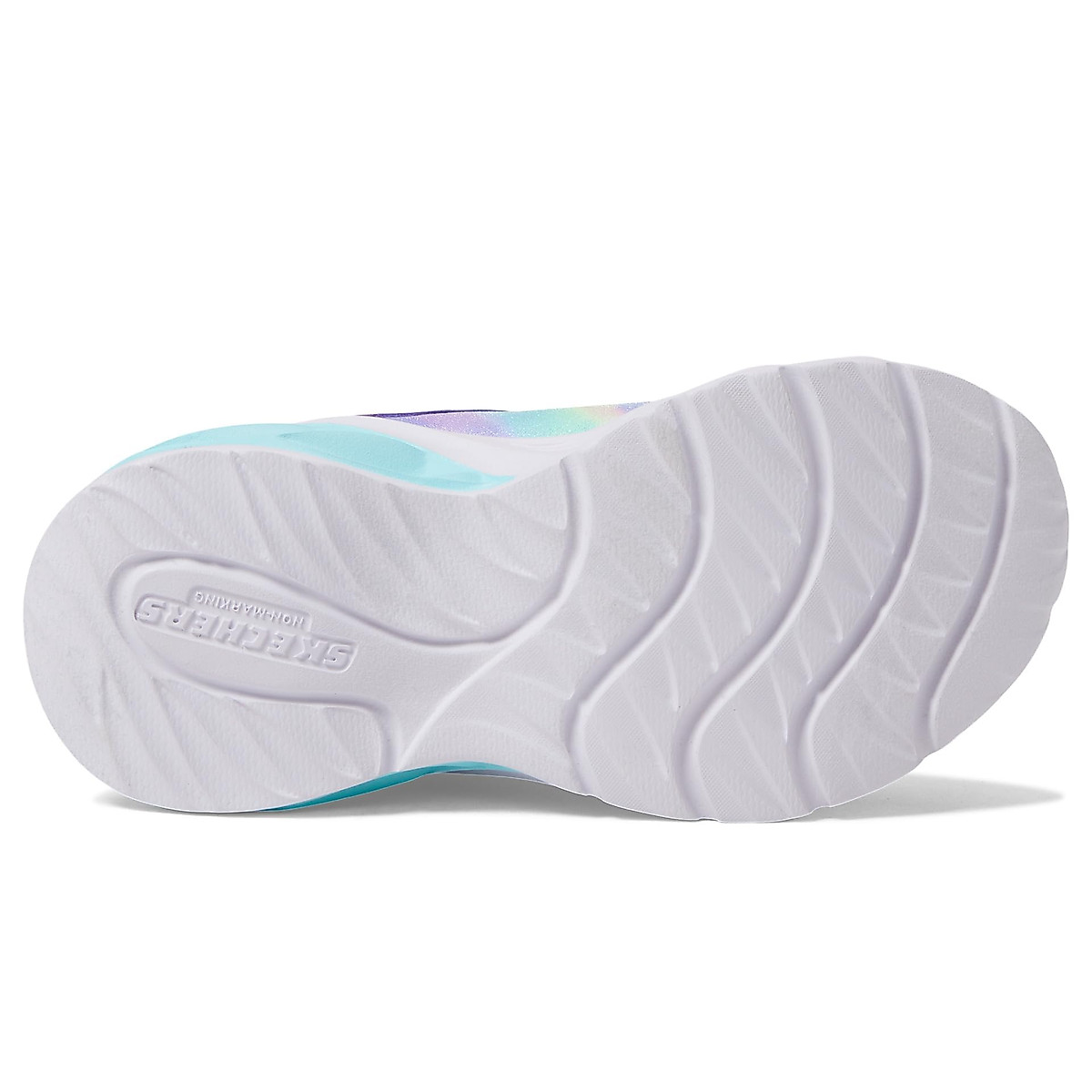 Skechers Unisex-Child Coastline Sneaker, Lavender/Multi, 2 Little Kid