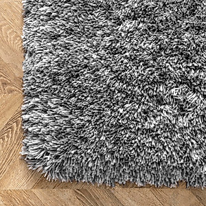 nuLOOM Kristan Modern Shag Area Rug, 8x10, Grey