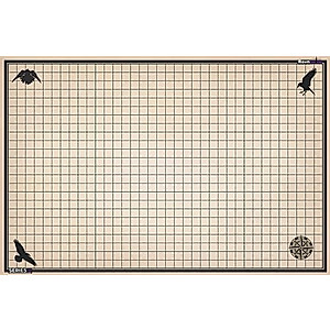 DND Battle Mat Ultimate 2 Pack Starter Set Accessory for RPG Role Playing Games 24" X 36" Ultradurable Non-Staining Dry/Wet Erase Premium Vinyl Battle Grid Ravnspire Series 0 (Series 0)