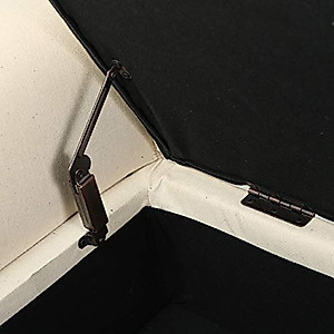 Christopher Knight Home Danbury Armed Fabric Storage Bench, Beige