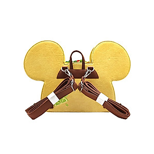Loungefly X LASR Exclusive Disney Mickey Taco Convertible Mini Backpack Multicolor