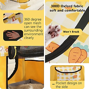 VARMTOR Puppy Playpen, Portable Dog Play Pen, Sturdy Cat Playpen, Foldable pop up pet Tent, Pet Playground Indoor/Outdoor (L, Pink) CF-01