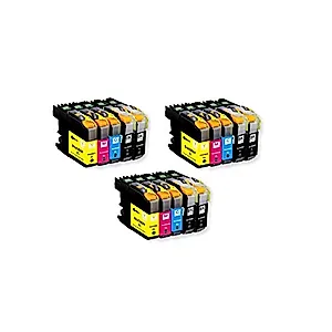 Tonerstocks 15 Pack Replacement Ink Cartridge Combo For Brother LC203 XL LC203XL (6 Black, 3 Cyan, 3 Magenta, 3 Yellow) For MFC-J460DW MFC-J480DW MFC-J485DW MFC-J680DW MFC-J880DW MFC-J885DW